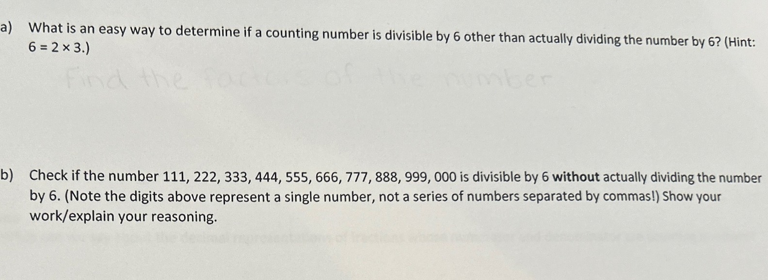 Solved a) ﻿What is an easy way to determine if a counting | Chegg.com