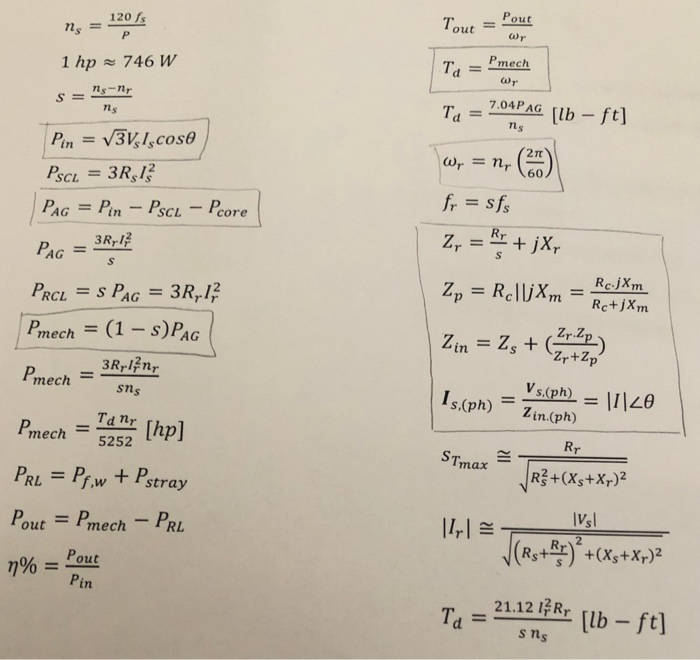 Solved USE THE FORMULA SHEET BELOW TO HELP YOU: pcore=180w | Chegg.com