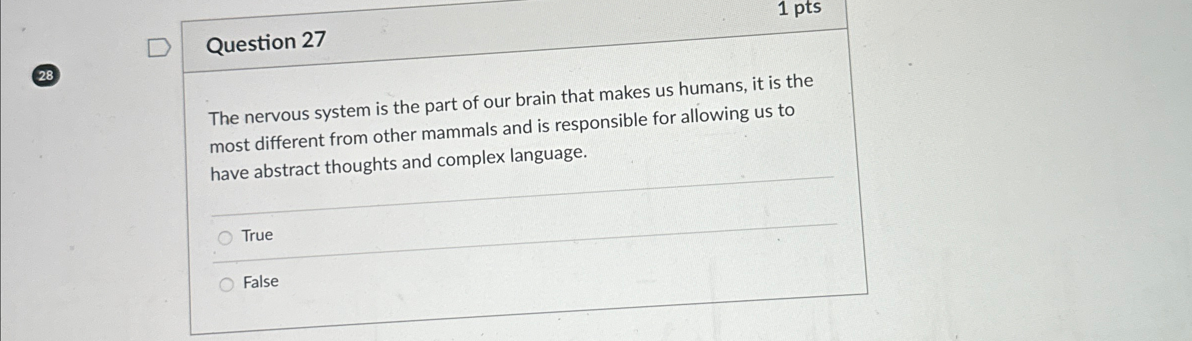 Solved Question 27281 ptsThe nervous system is the part of | Chegg.com Solved Question 27281 ptsThe nervous system is the part of | Chegg.com