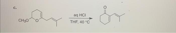 Solved THF 40∘C aqHCl | Chegg.com