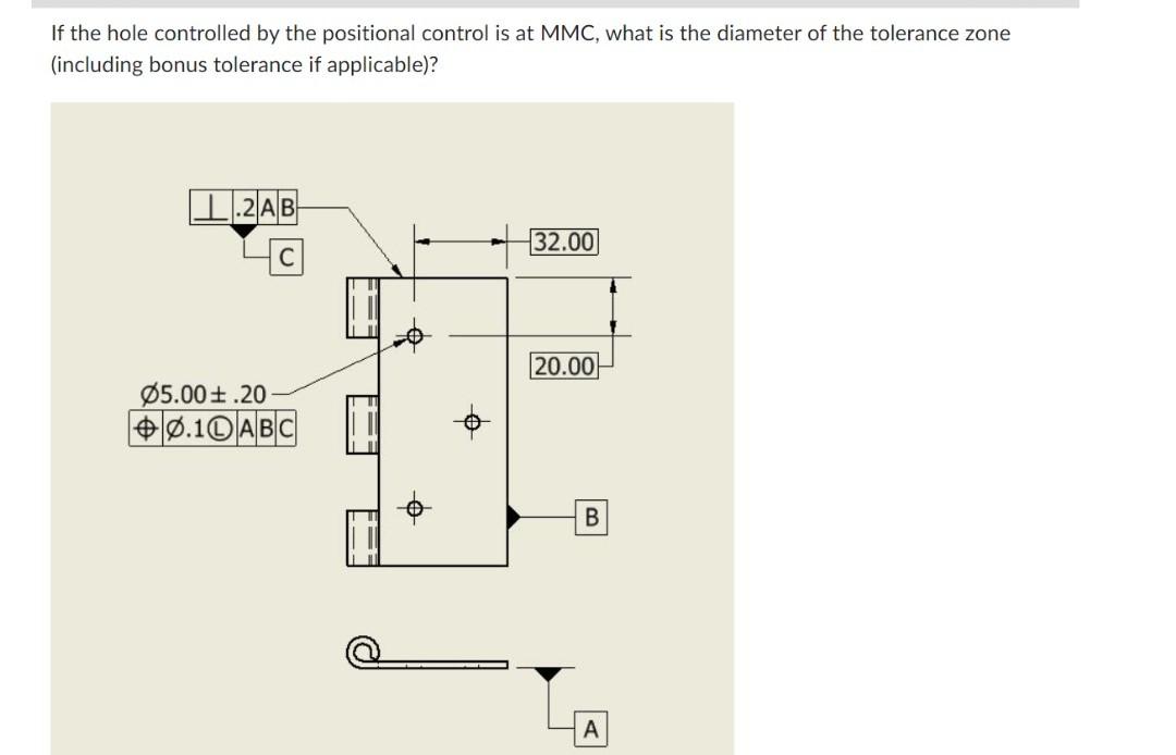 Solved If the hole controlled by the positional control is | Chegg.com