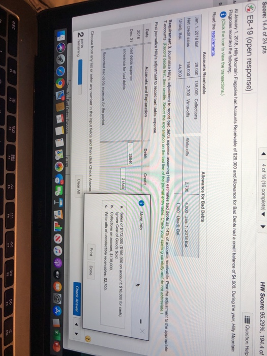 Solved Score: 14.4 of 24 pts 4 of 16 (16 complete) HW Score: | Chegg.com