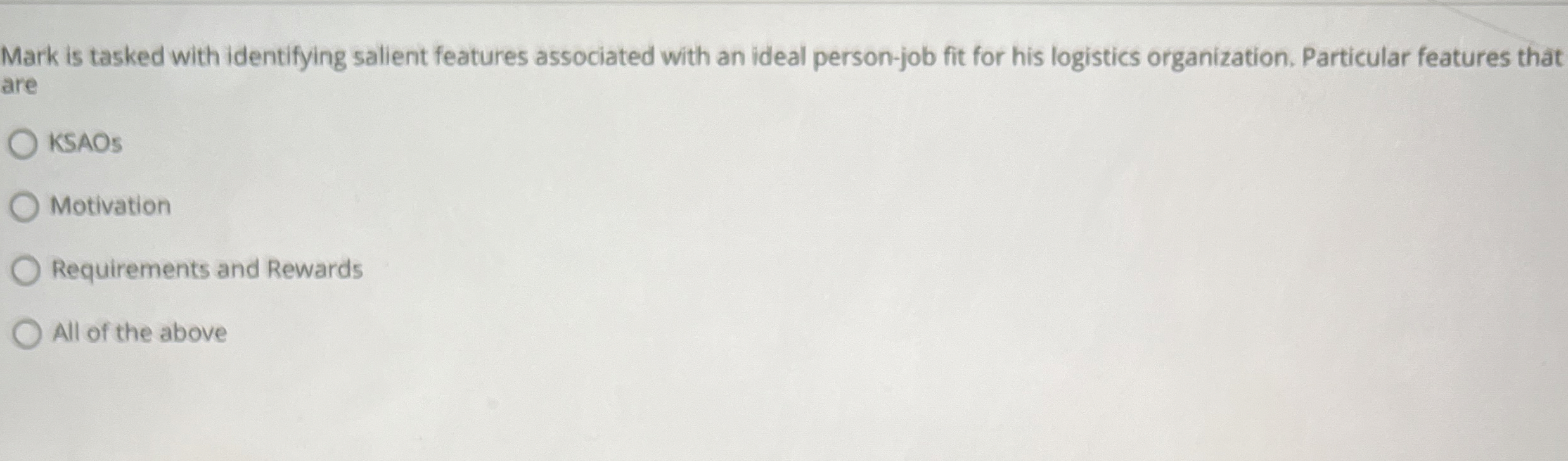 Solved Mark is tasked with identifying salient features | Chegg.com