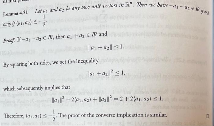 Solved Exercise 4.16 Prove the converse implication in Lemma | Chegg.com
