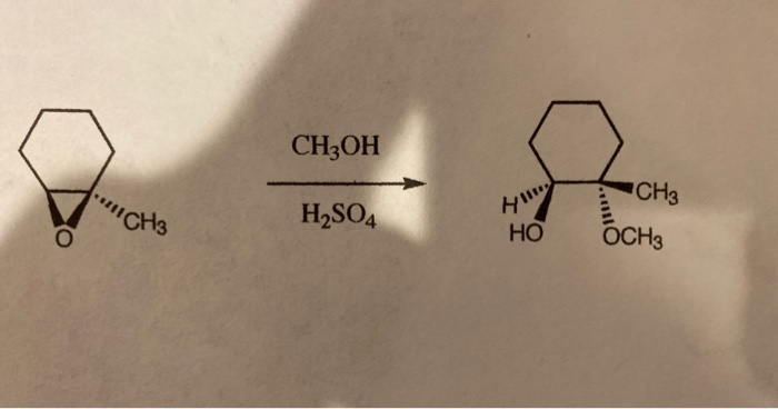 Solved CH3OH CH3 "ICH3 H H2SO4 НО | Chegg.com
