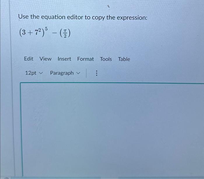 Solved Use the equation editor to ﻿copy the | Chegg.com