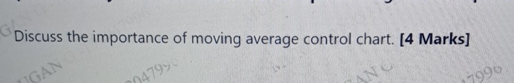 Solved Discuss the importance of moving average control | Chegg.com