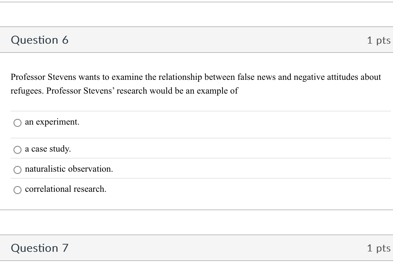 Solved Question 6Professor Stevens wants to examine the | Chegg.com