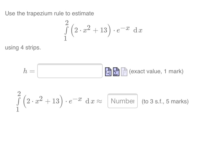 Solved Use the trapezium rule to estimate 2 2 1 using 4 | Chegg.com