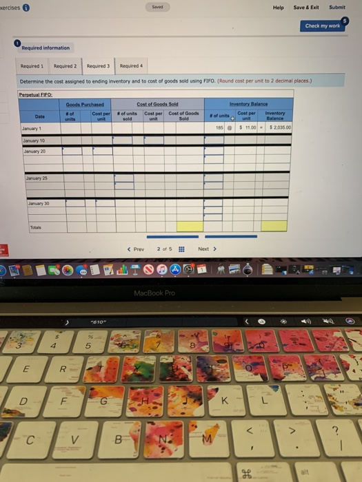 Solved -5 Exercises Help Save & Exit Check my ook Required | Chegg.com