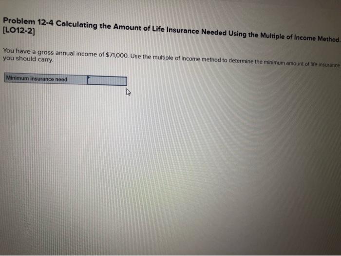 Solved Problem 12−1 Calculating Life Expectancy [LO12-1] | Chegg.com