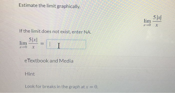 Solved Estimate The Limit Graphically 5 Px Lim If The