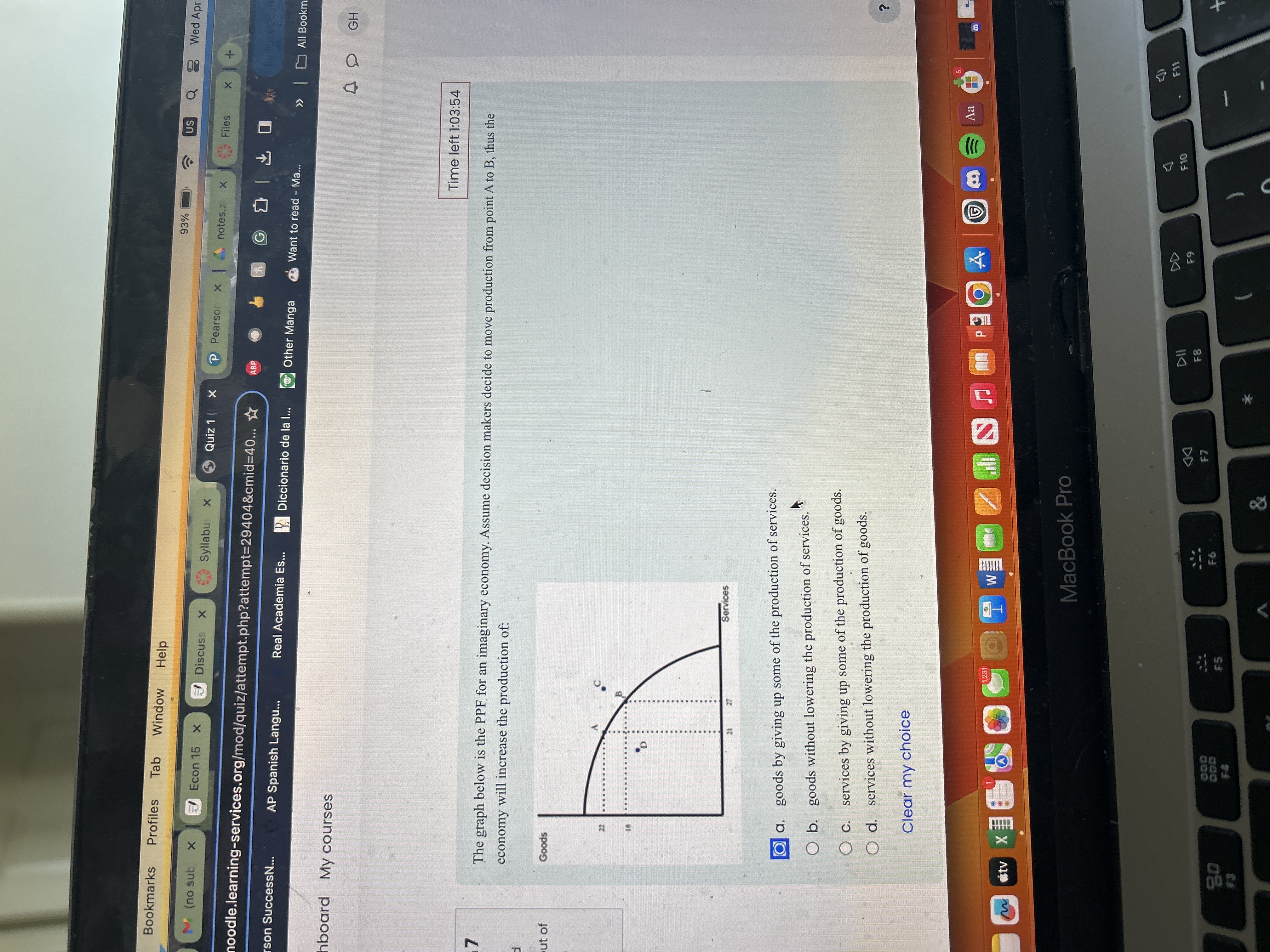 Solved the graph below is the ppf for qn imaginary evonomy. | Chegg.com