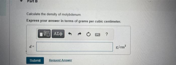 Solved MISSED THIS? Watch KCV: Unit Cells: Simple Cubic. | Chegg.com