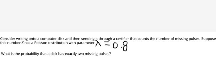Solved Consider writing onto a computer disk and then | Chegg.com