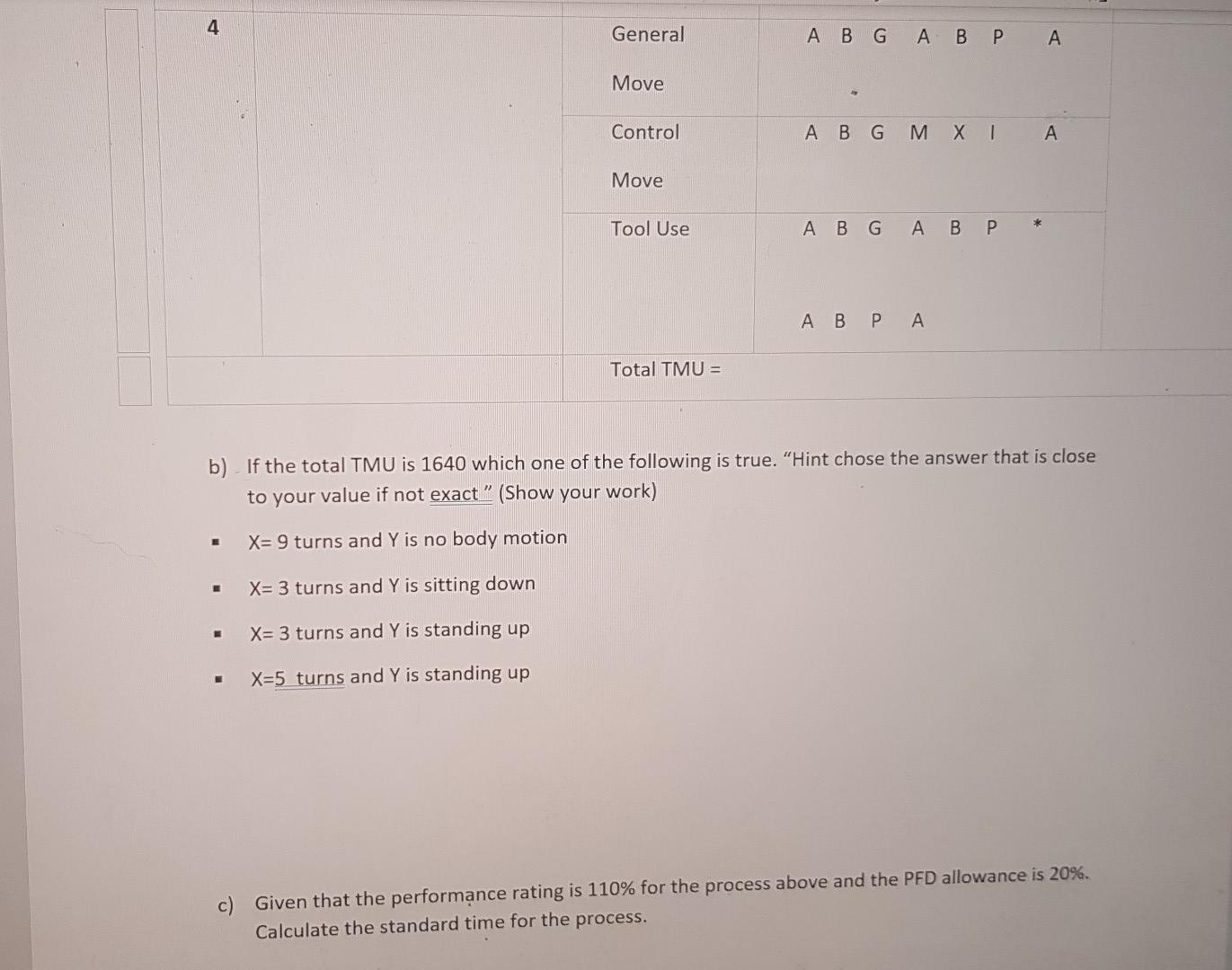 Solved a) Develop the activity sequence model and determine | Chegg.com
