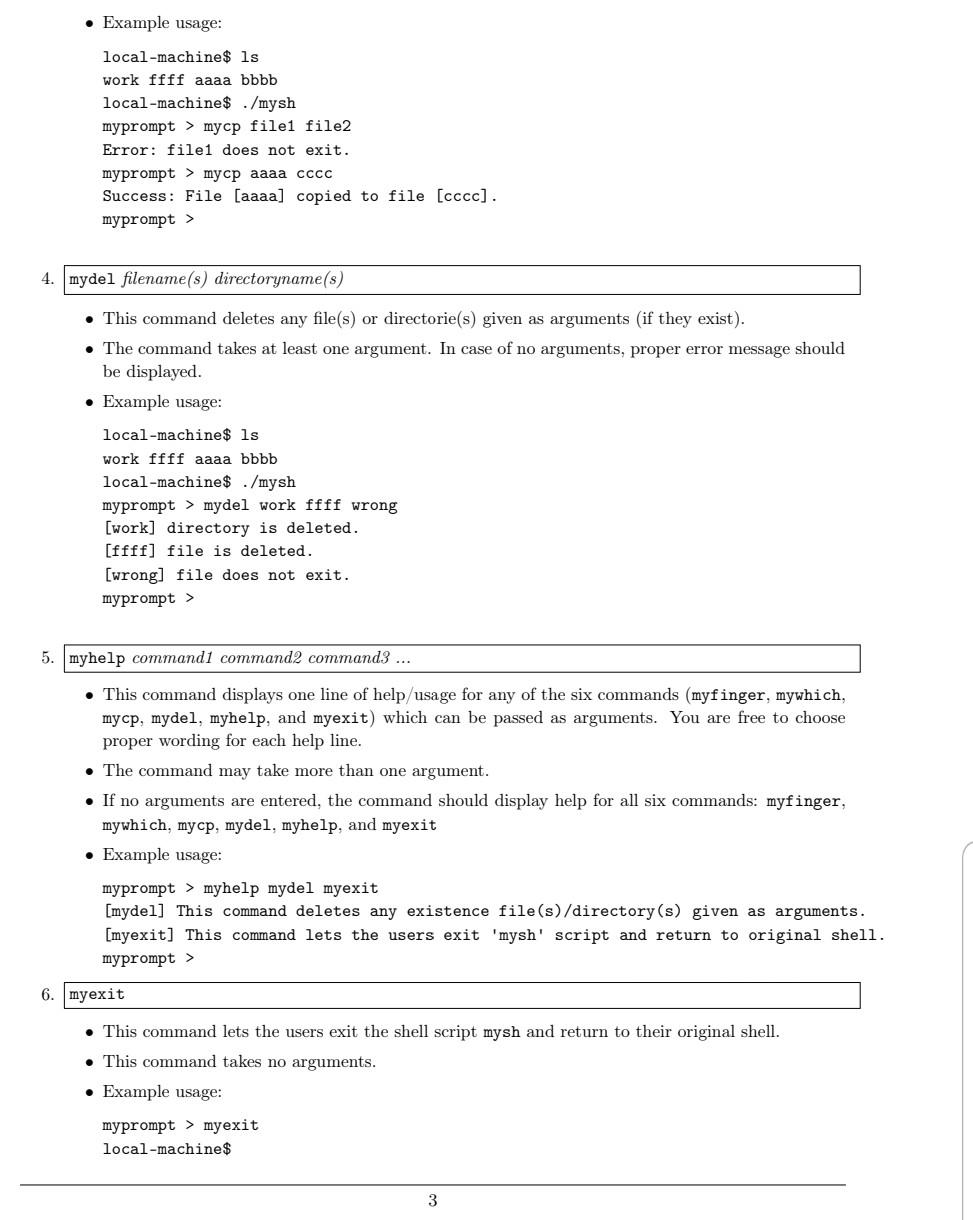 Solved COMP 311 : Project #3 Under your home directory, | Chegg.com