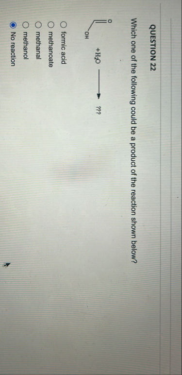 Solved QUESTION 22Which one of the following could be a | Chegg.com