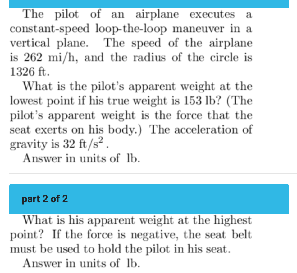 Solved The pilot of an airplane executes aconstant-speed | Chegg.com