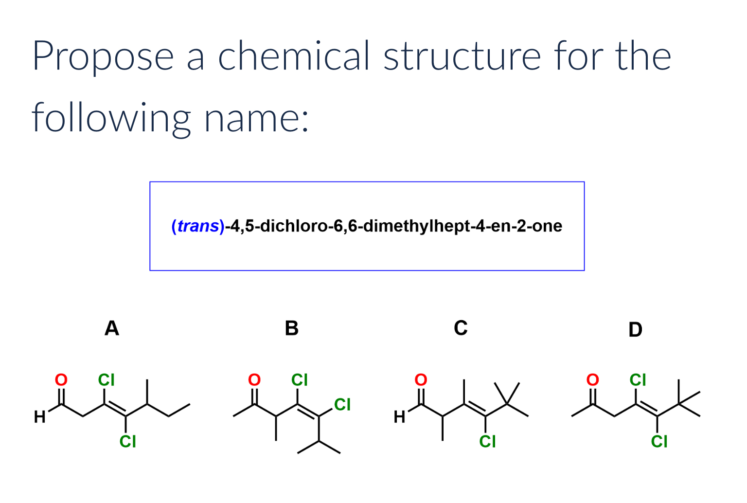 Solved Propose a chemical structure for the following | Chegg.com