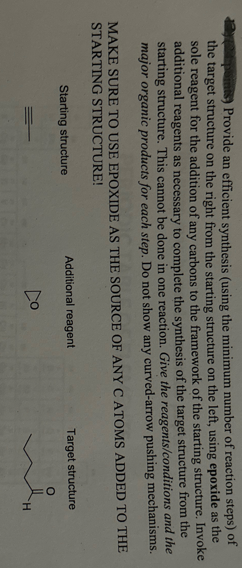 Solved Provide an efficient synthesis (using the minimum | Chegg.com