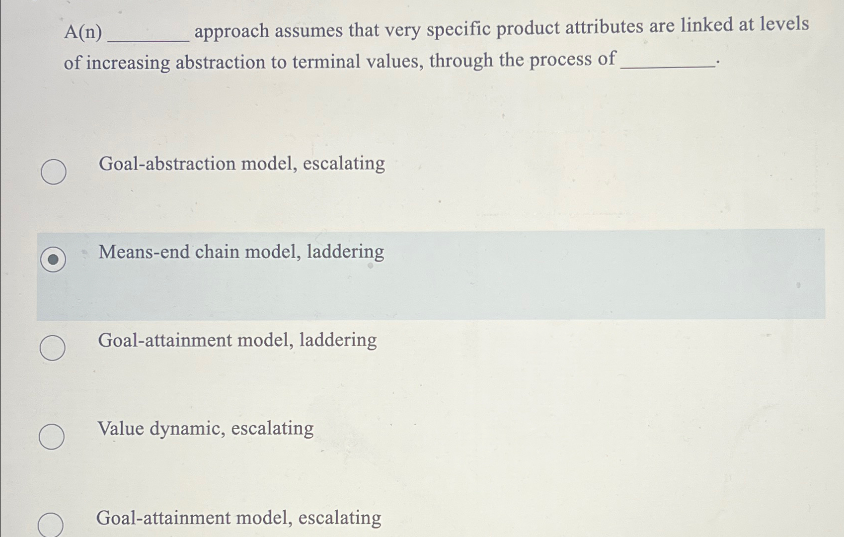 Solved A(n) ﻿approach assumes that very specific product | Chegg.com