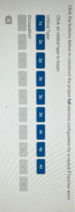 Solved Click the buttons below to construct the proper full | Chegg.com