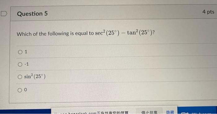 Solved Which of the following is equal to | Chegg.com