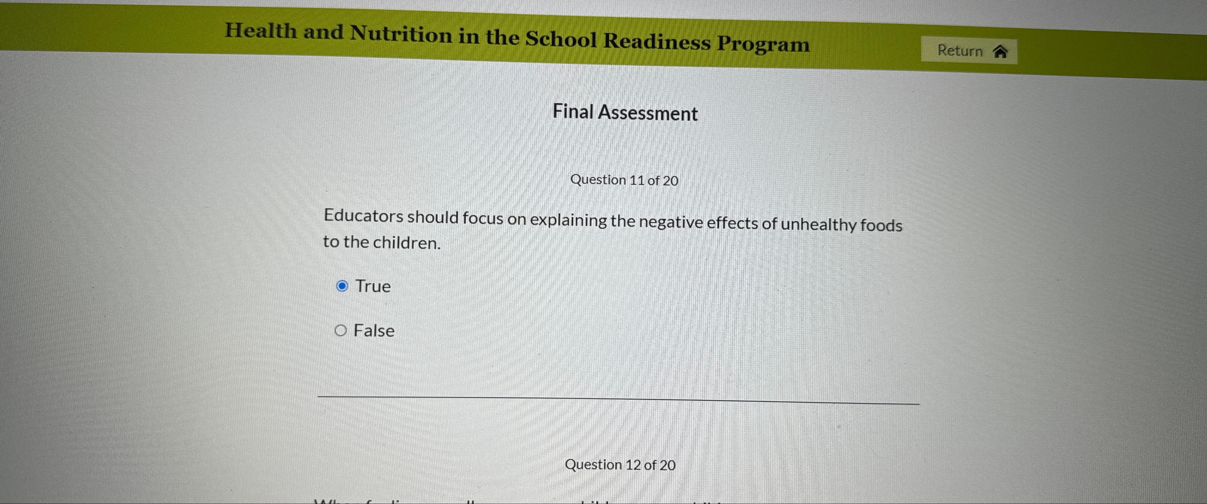 Solved Health and Nutrition in the School Readiness | Chegg.com