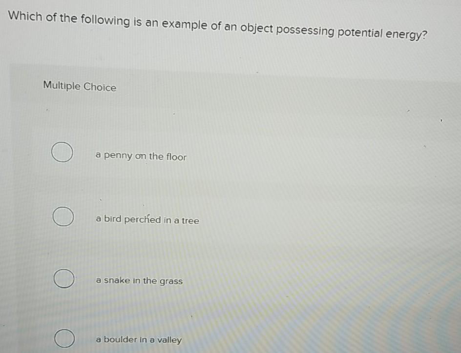Solved Which of the following is an example of an object | Chegg.com