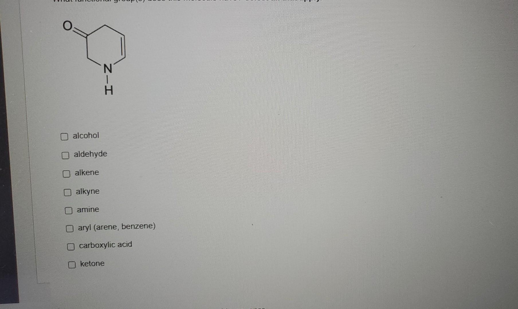 Solved What Functional Groups Does This Molecule Have 0901