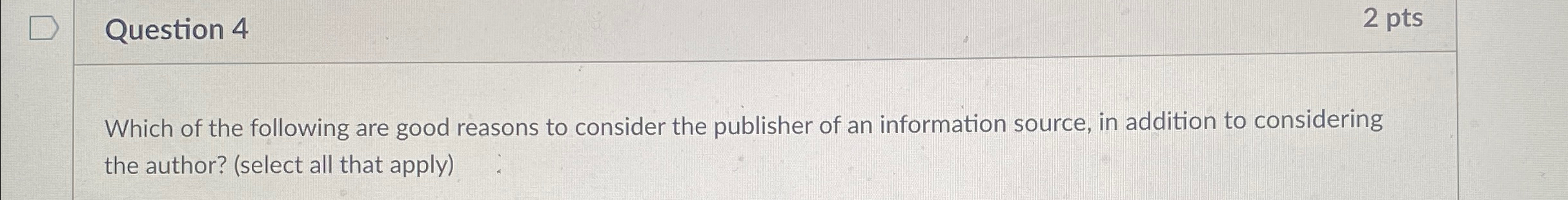 Solved Question 42 ﻿ptsWhich of the following are good | Chegg.com