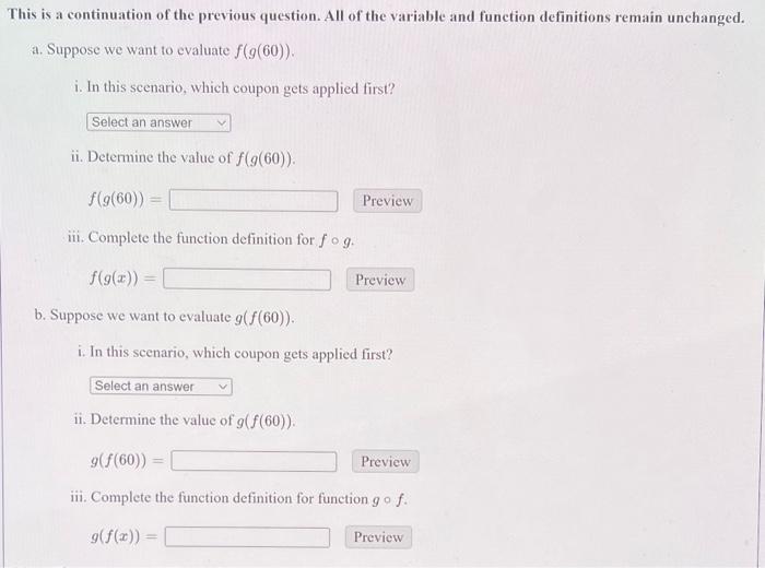 1s is a continuation of the previous question. All of | Chegg.com