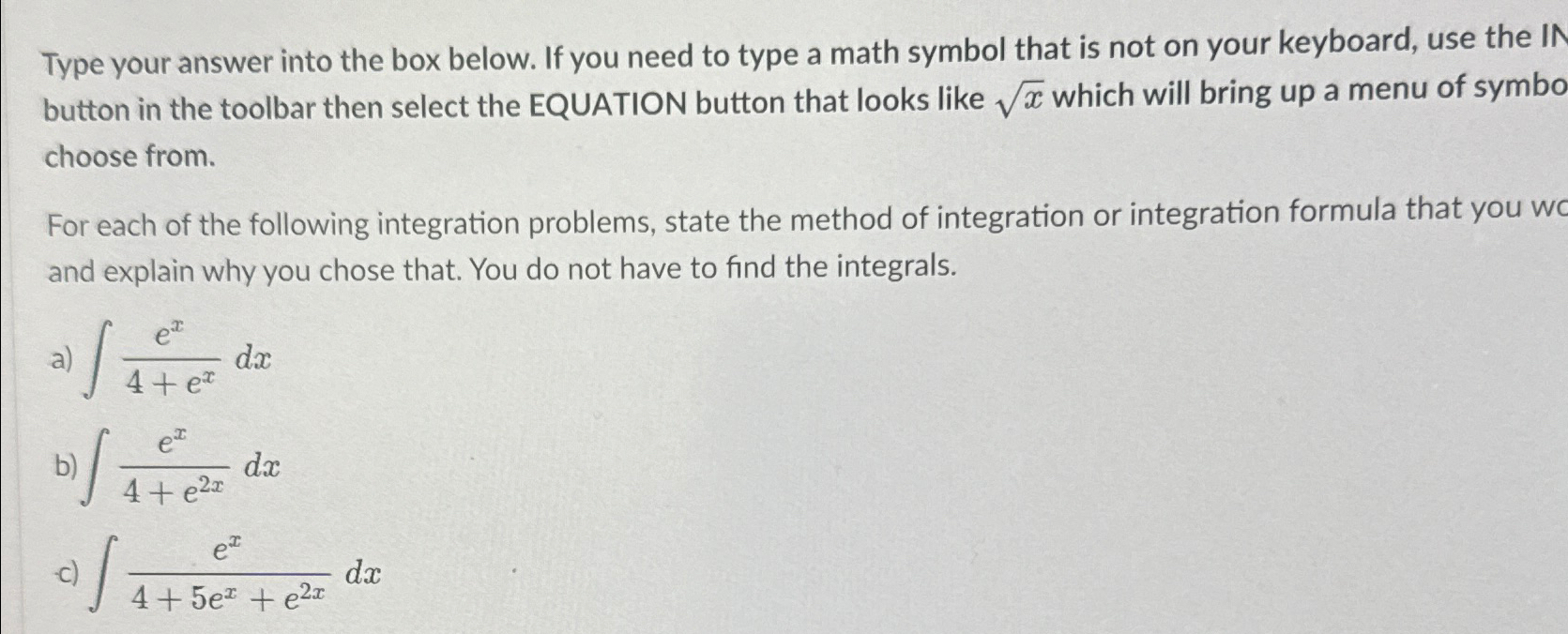 Solved Type your answer into the box below. If you need to | Chegg.com