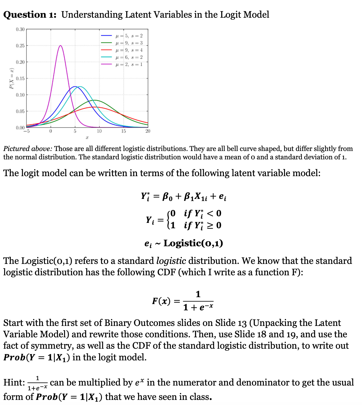 Solved Question 1: Understanding Latent Variables in the | Chegg.com