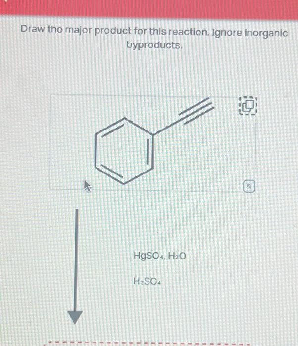Solved Draw the major product for this reaction. Ignore | Chegg.com