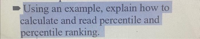 Solved Using an example, explain how to calculate and read | Chegg.com