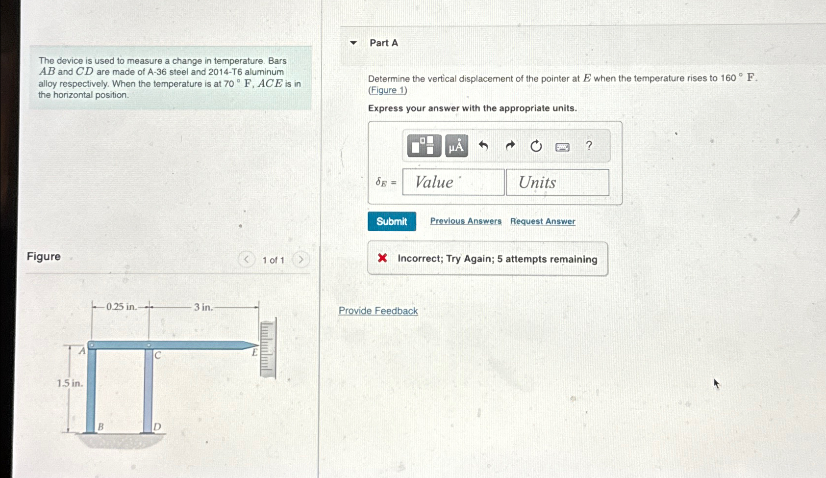 Solved The device is used to measure a change in | Chegg.com