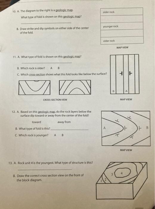 Solved Geologic Structures and Maps Geologic structures | Chegg.com