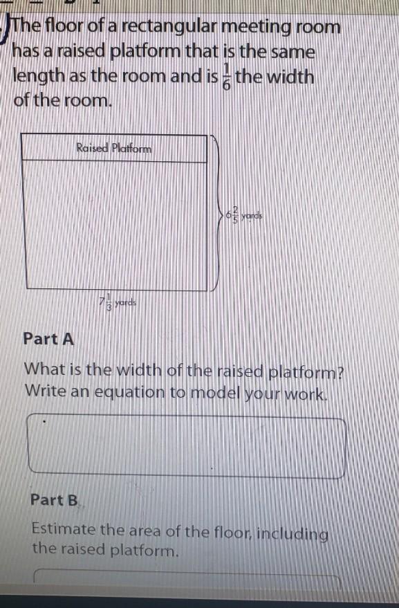 Solved The floor of a rectangular meeting room has a raised | Chegg.com