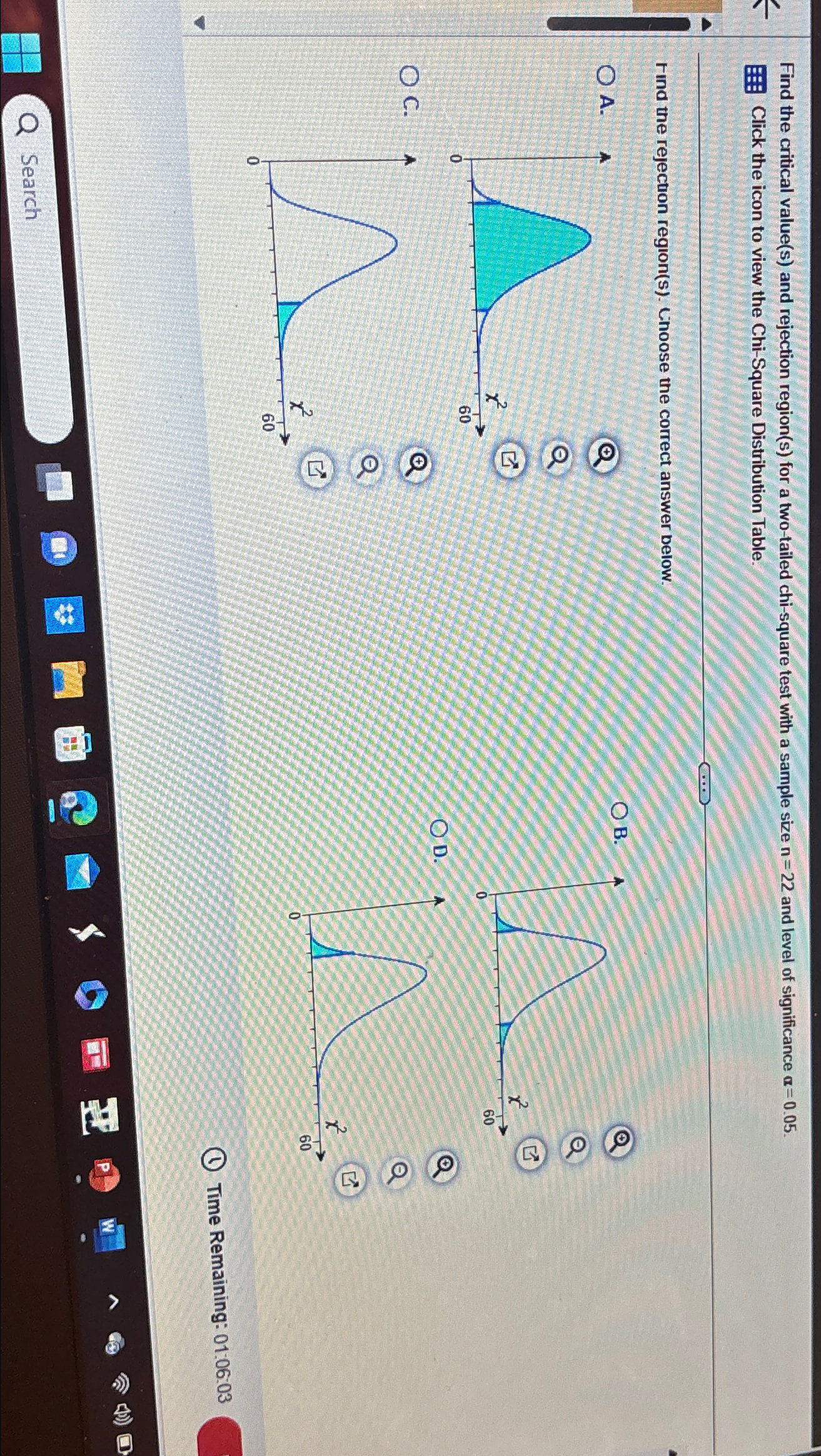 Solved Find the critical value(s) ﻿and rejection region(s) | Chegg.com