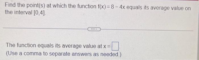 Solved Find the point(s) at which the function f(x)=8−4x | Chegg.com