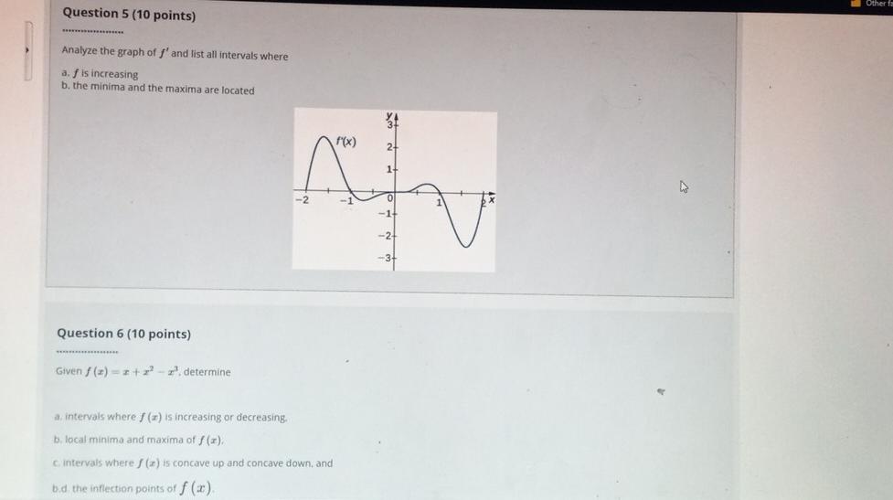 Solved Question 5 (10 points) Analyze the graph of l' and | Chegg.com Solved Question 5 (10 points) Analyze the graph of l' and | Chegg.com