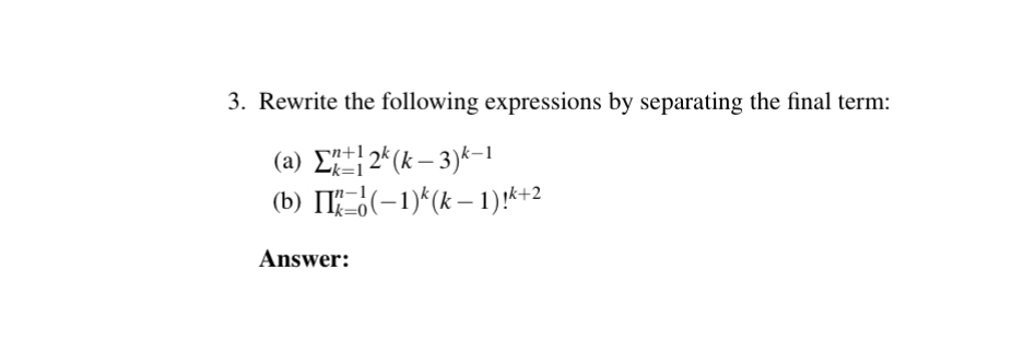 Solved Rewrite the following expressions by separating the | Chegg.com
