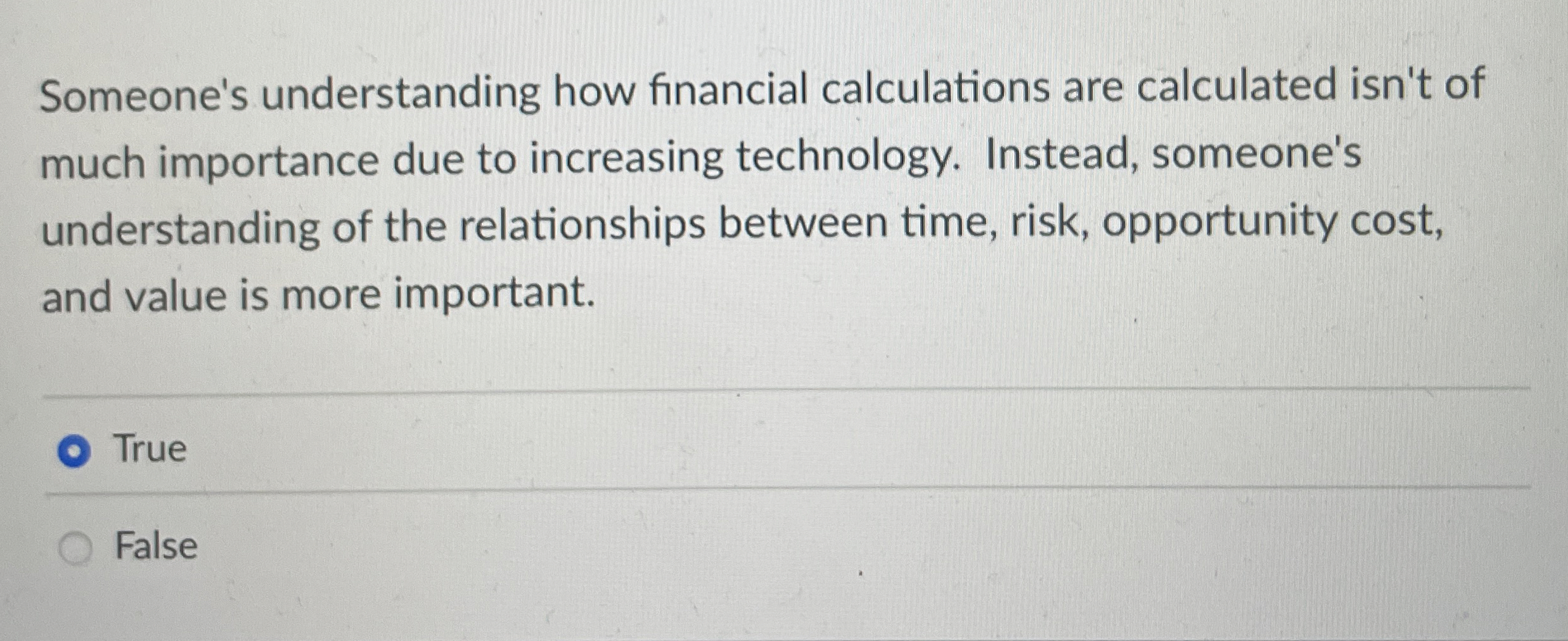 Someone's understanding how financial calculations | Chegg.com