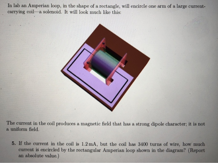 Solved In lab an Amperian loop, in the shape of a rectangle, | Chegg.com