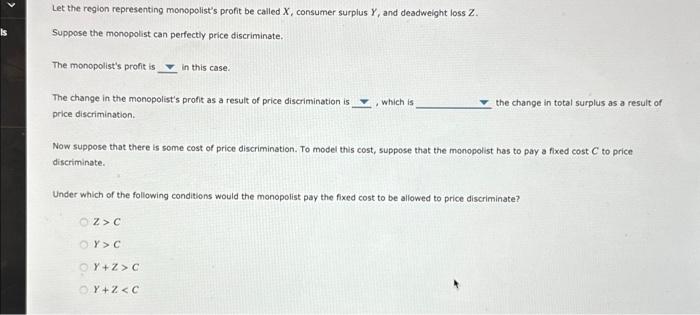 Solved (?)Let the region representing monopolist's profit be | Chegg.com Solved (?)Let the region representing monopolist's profit be | Chegg.com