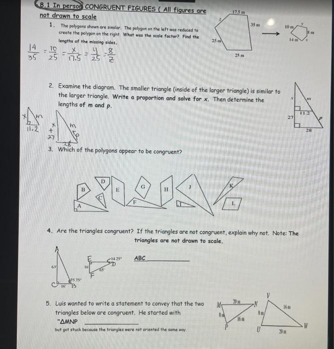 Solved 6. Determine if the triangles are congruent using the | Chegg.com