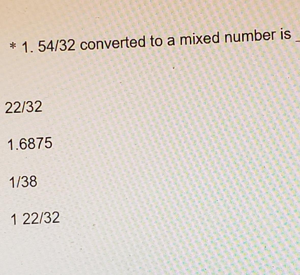 Solved 1.5432 ﻿converted to a mixed number | Chegg.com