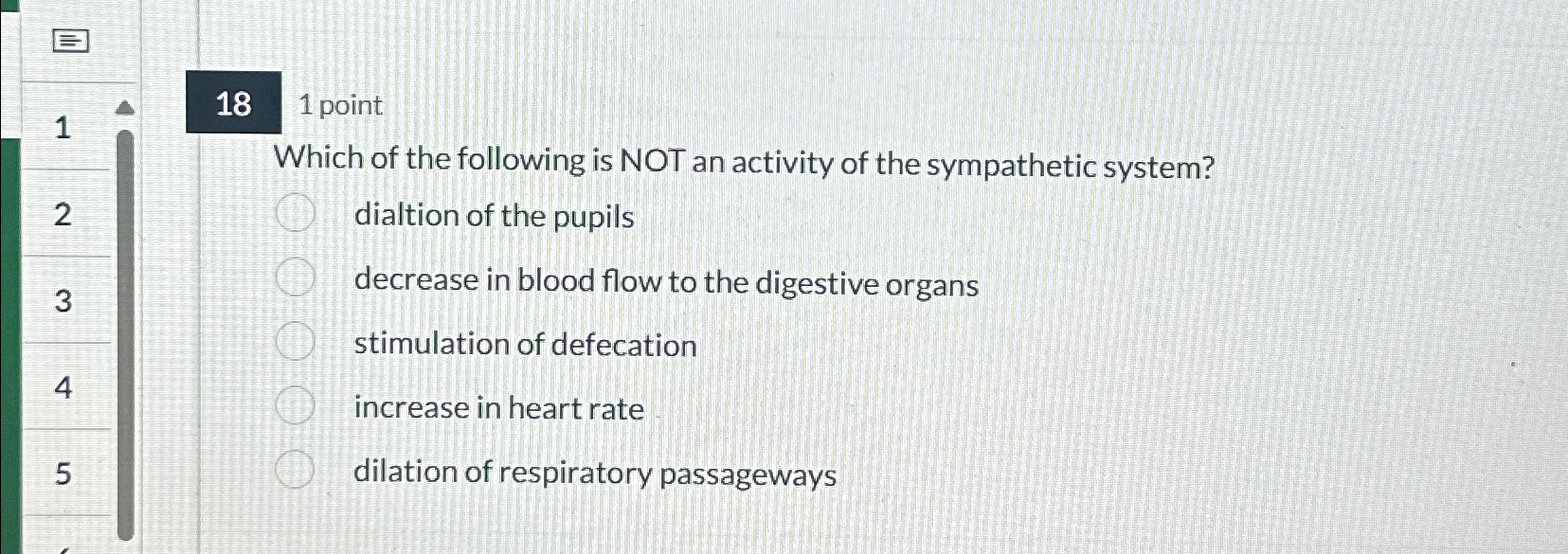 Solved 181 ﻿pointWhich of the following is NOT an activity | Chegg.com